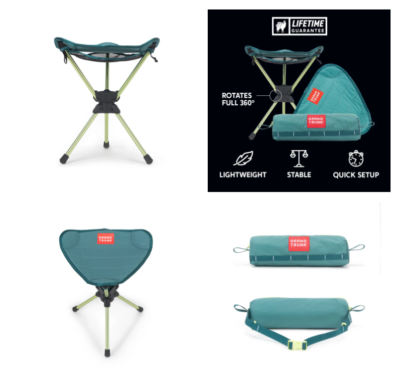 Grand Trunk - Compass 360 Swivel Stool – Wild Valley Supply Co.